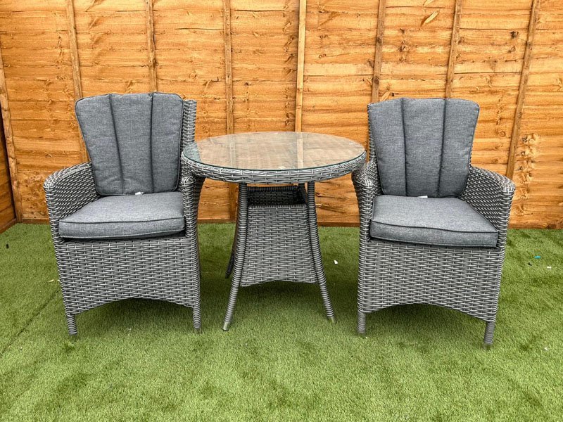 Rattan garden furniture bistro set store